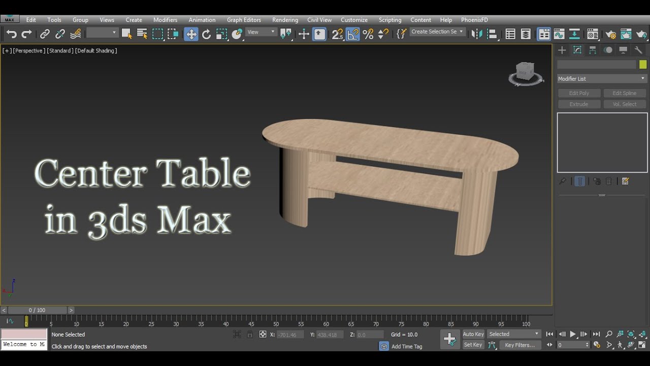 Center Table Modeling in 3ds Max | Center Table in 3d Max | Table Modeling | Coffee Table in 3ds ...