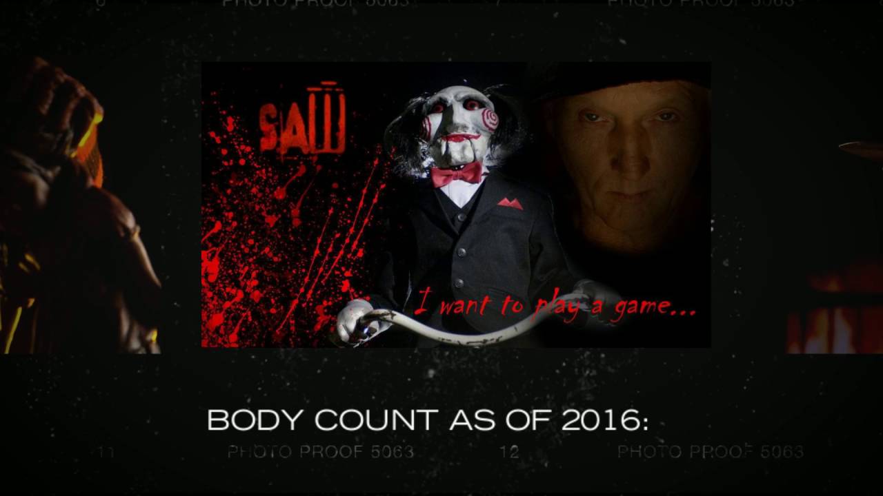 Slasher Movie Icons: Body Counts as of 2016 - YouTube