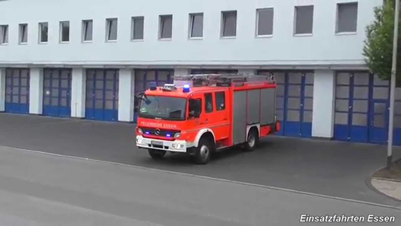 Feuerwehr Essen HLF,LRF und GW-AGW - YouTube