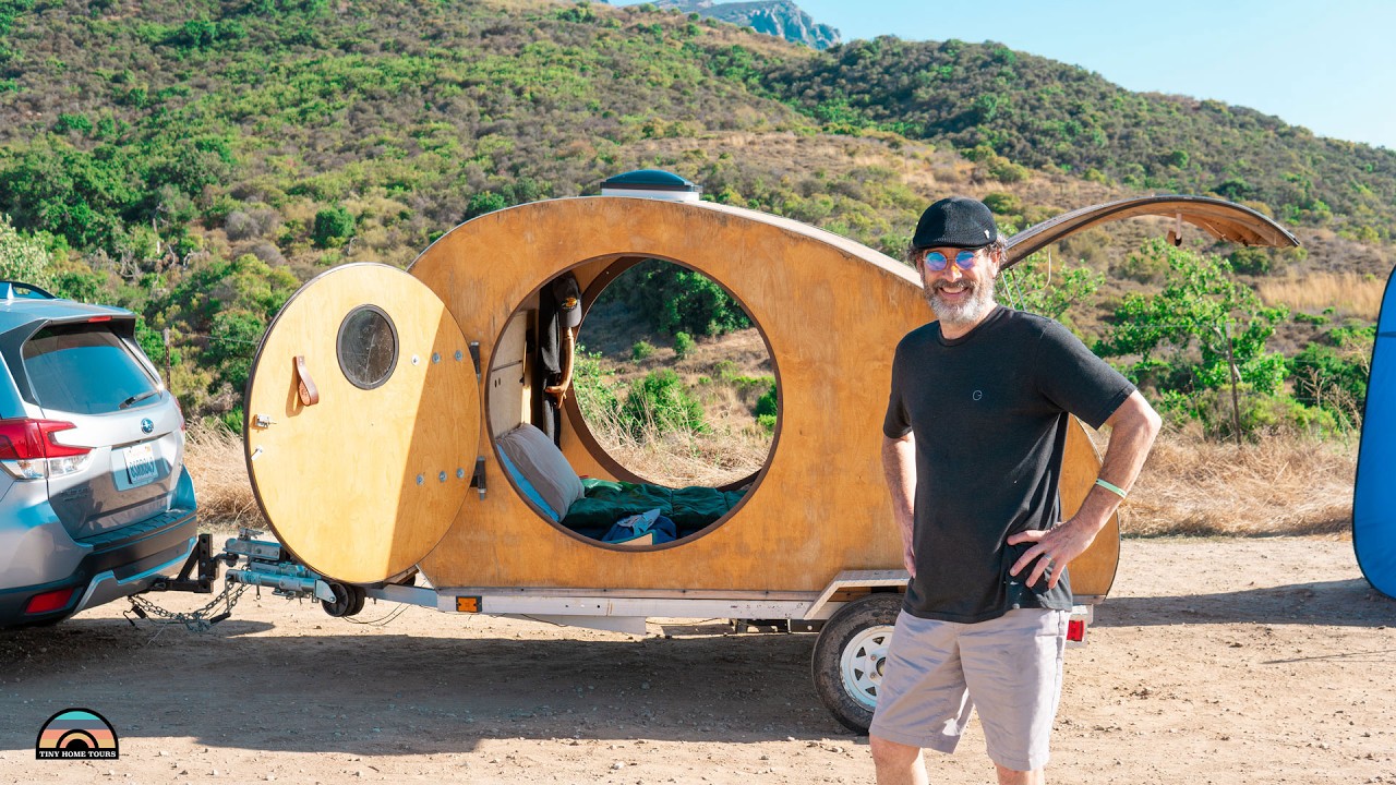 Functional DIY Teardrop Camper Built in 1 Month For $3k - YouTube