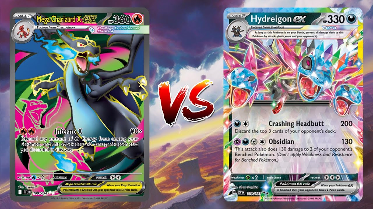Pokemon TCG Live Mega Charizard X EX Oricorio EX VS Hydreigon EX ...