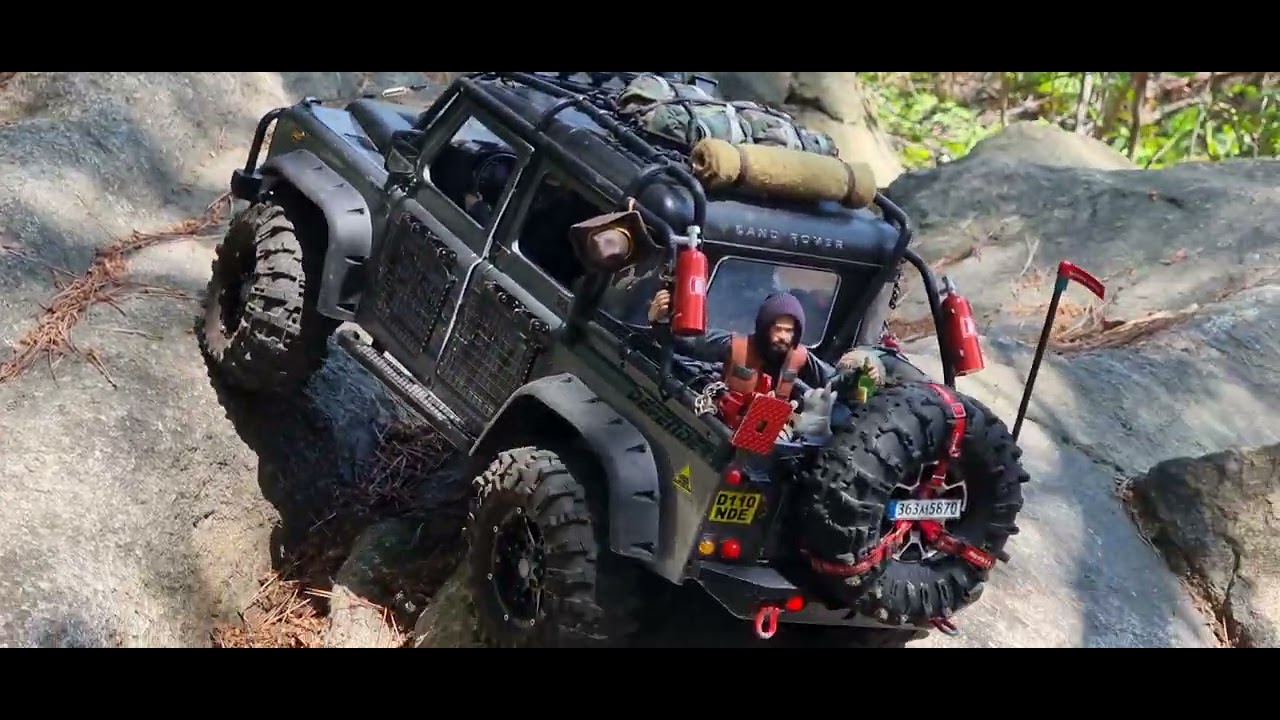 trx4 defender 130 pick up version & friends. #trx4 #trailrc #shorts ...
