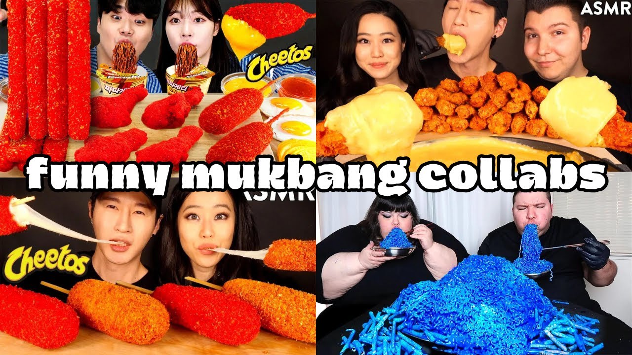 FUNNIEST mukbang COLLABS ever 🤣🤣 | JUST EAT - YouTube