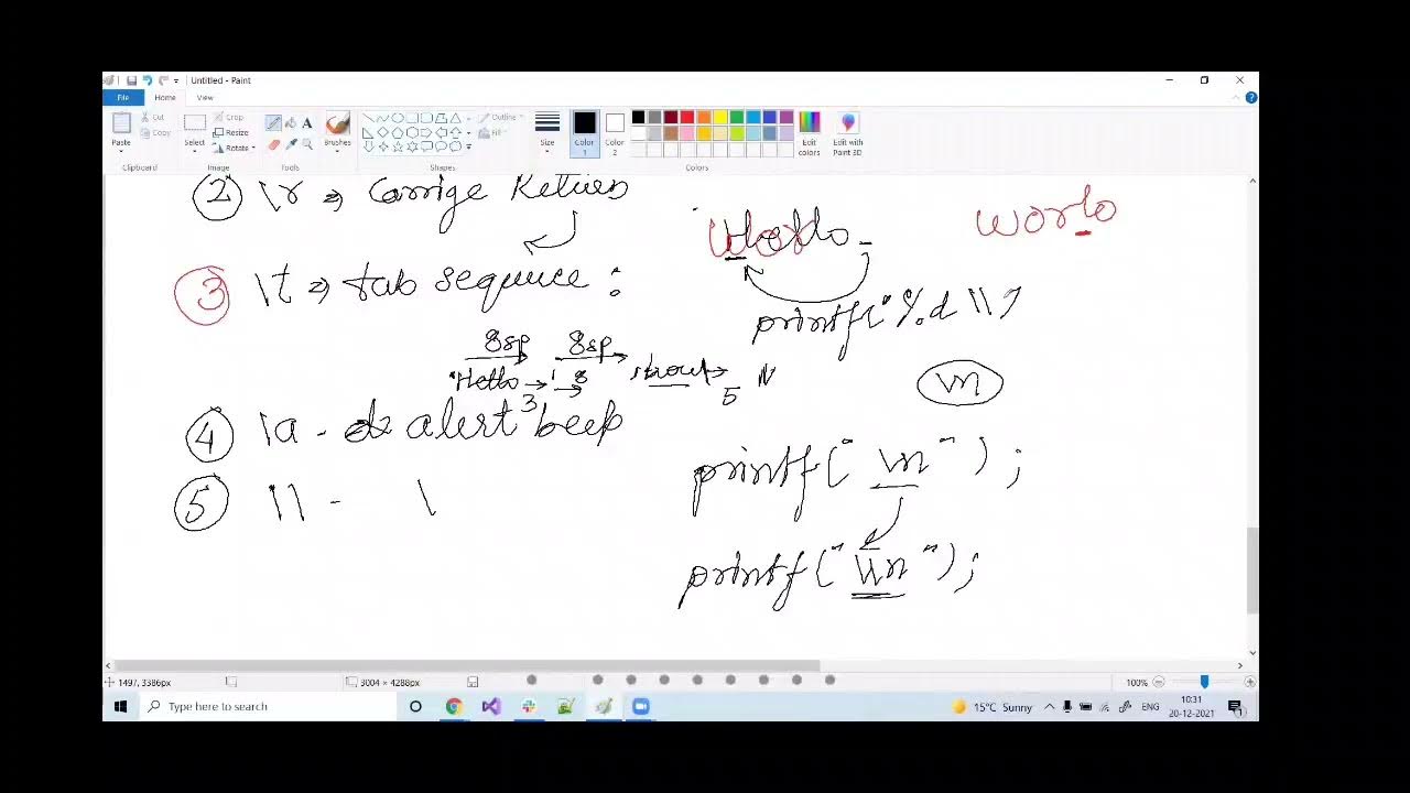 c/c++ formatted print discription part-2, 20 Dec 2021 - YouTube