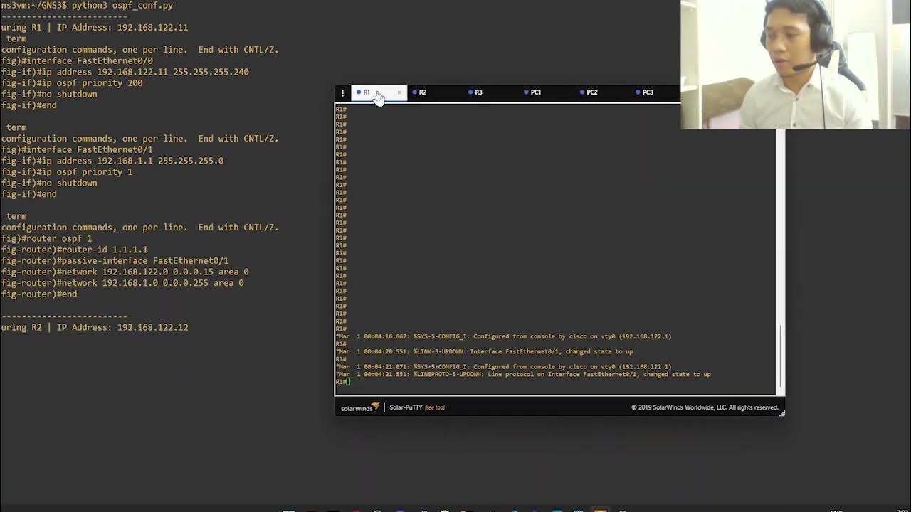 OSPF NETWORK AUTOMATION WITH CONNECTIVITY CHECK USING NETMIKO - YouTube