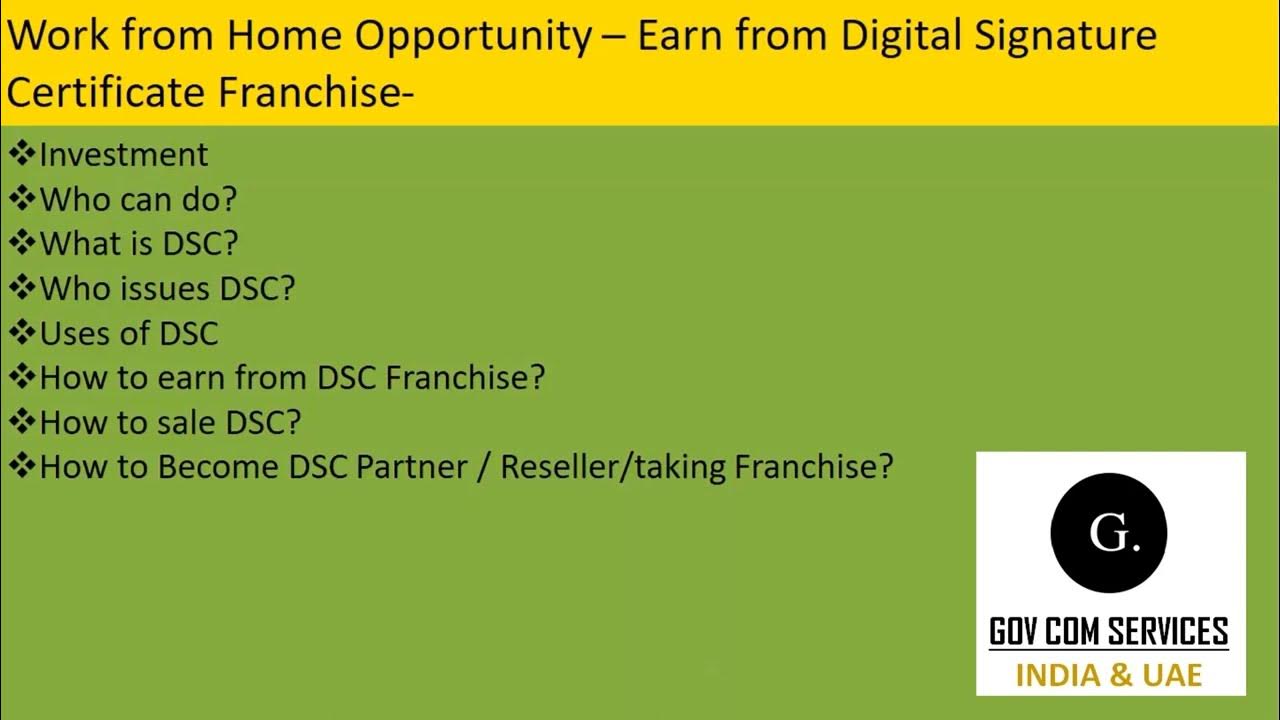 DSC Training 1st part - Explaining Basics of DSC & DSC Business ...