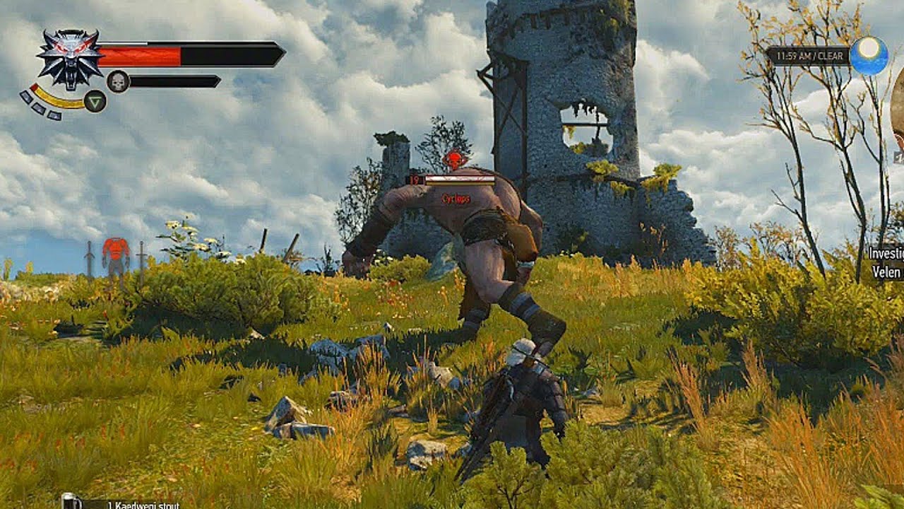 The Witcher 3 - Cyclops + 4 Legendary Monsters Found - YouTube