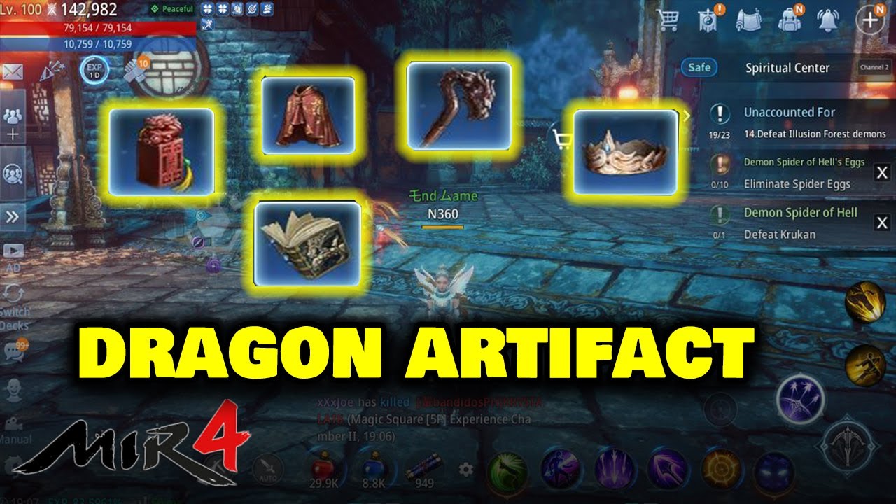 Rare Dragon Artifact and Sphere Tips - MIR4 (Tagalog) - YouTube
