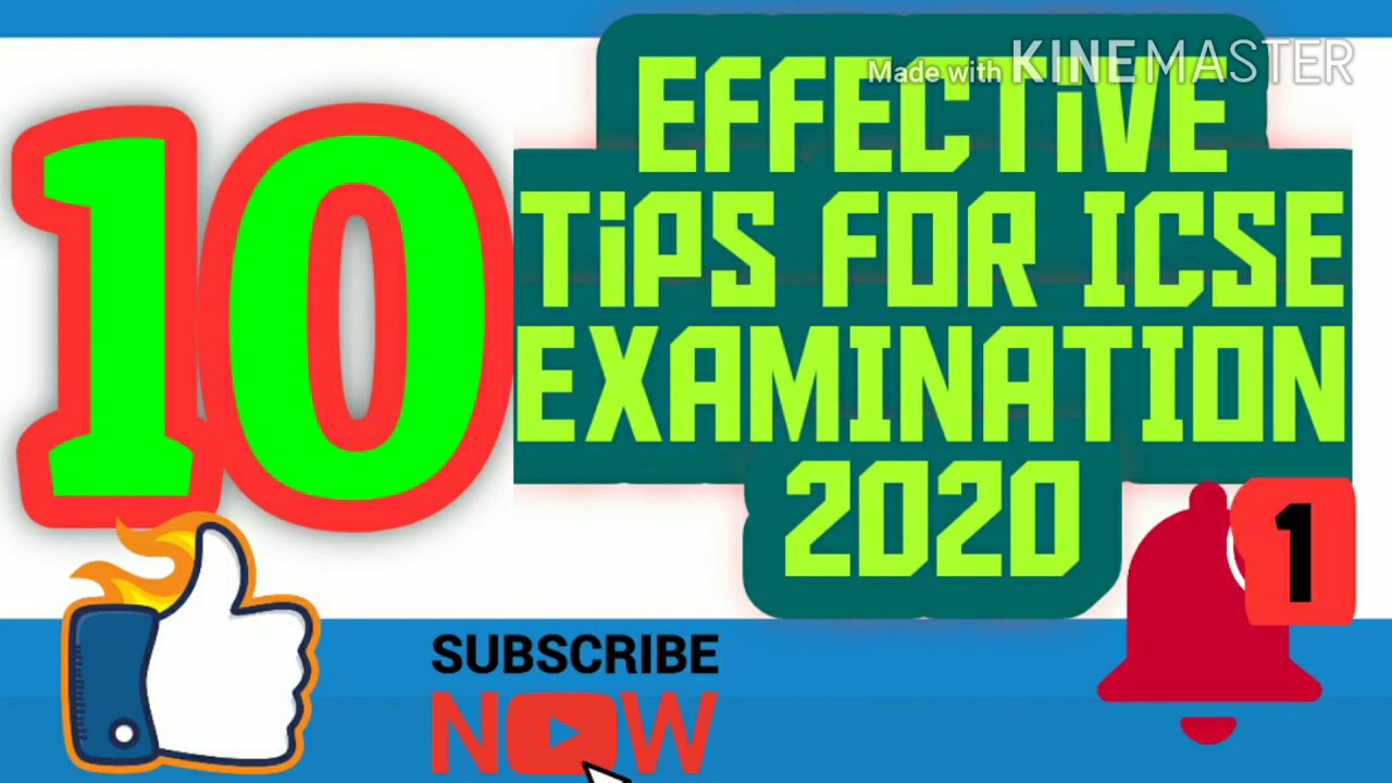10 Effective Tips For ICSE Examination 2020 - YouTube