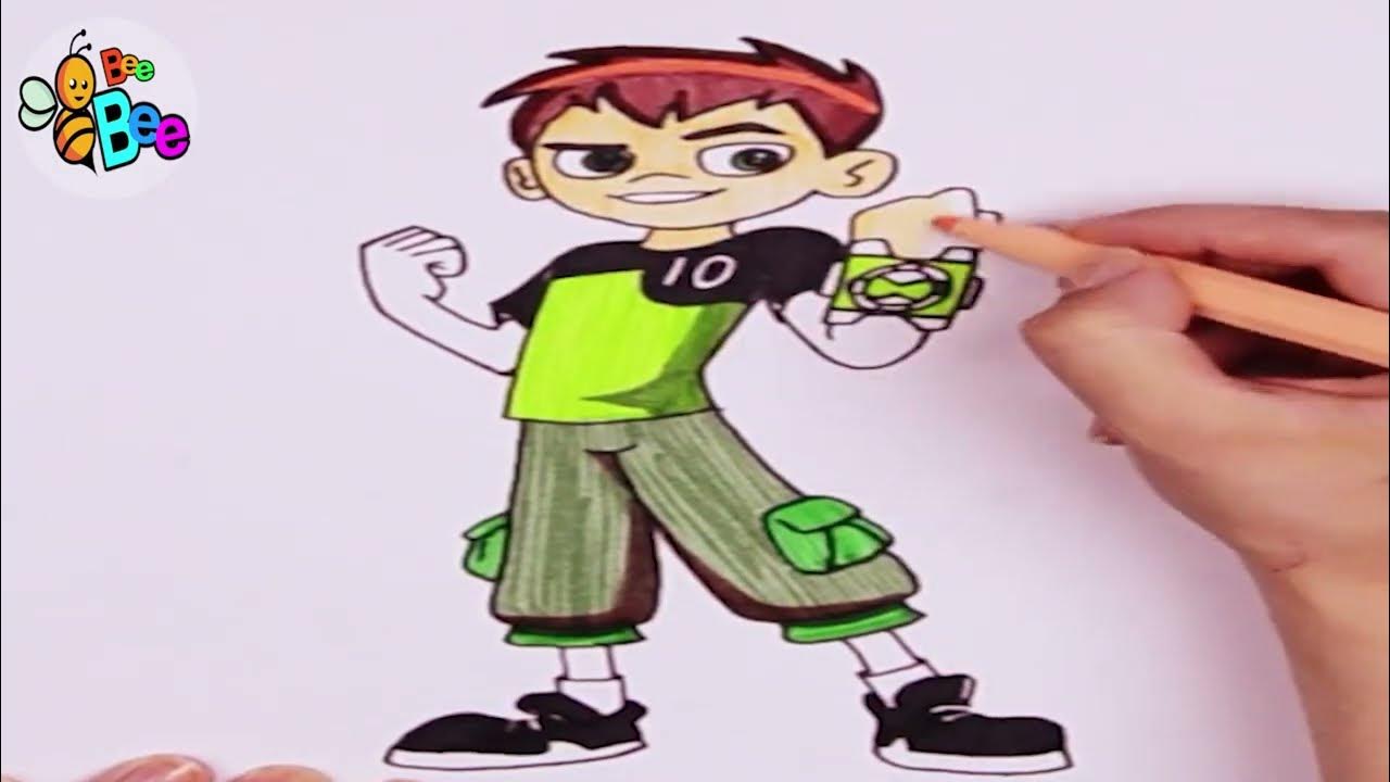 How to draw Ben 10 - YouTube
