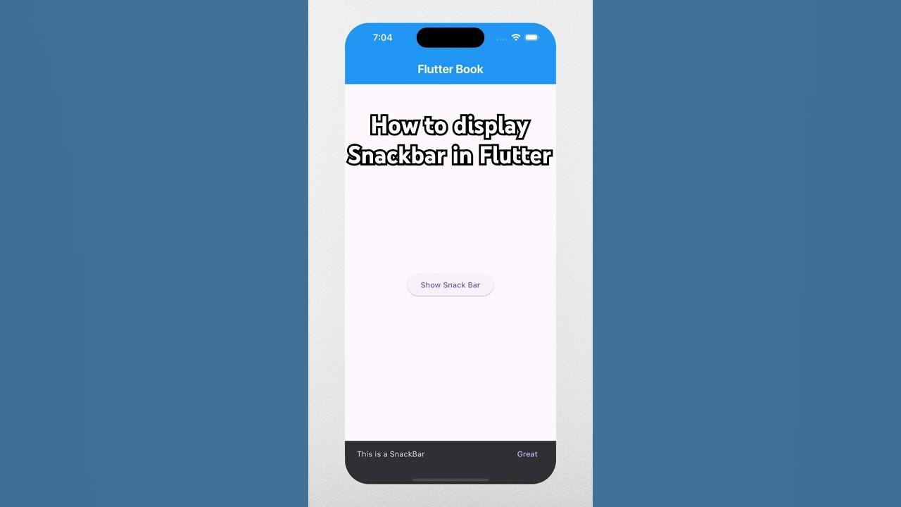 How to display Snackbar in Flutter #appdevelopment #flutterexplained #programming #coding #codes ...