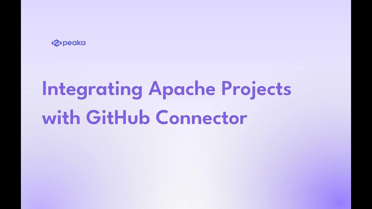 Integrating Apache Projects with GitHub Connector - YouTube