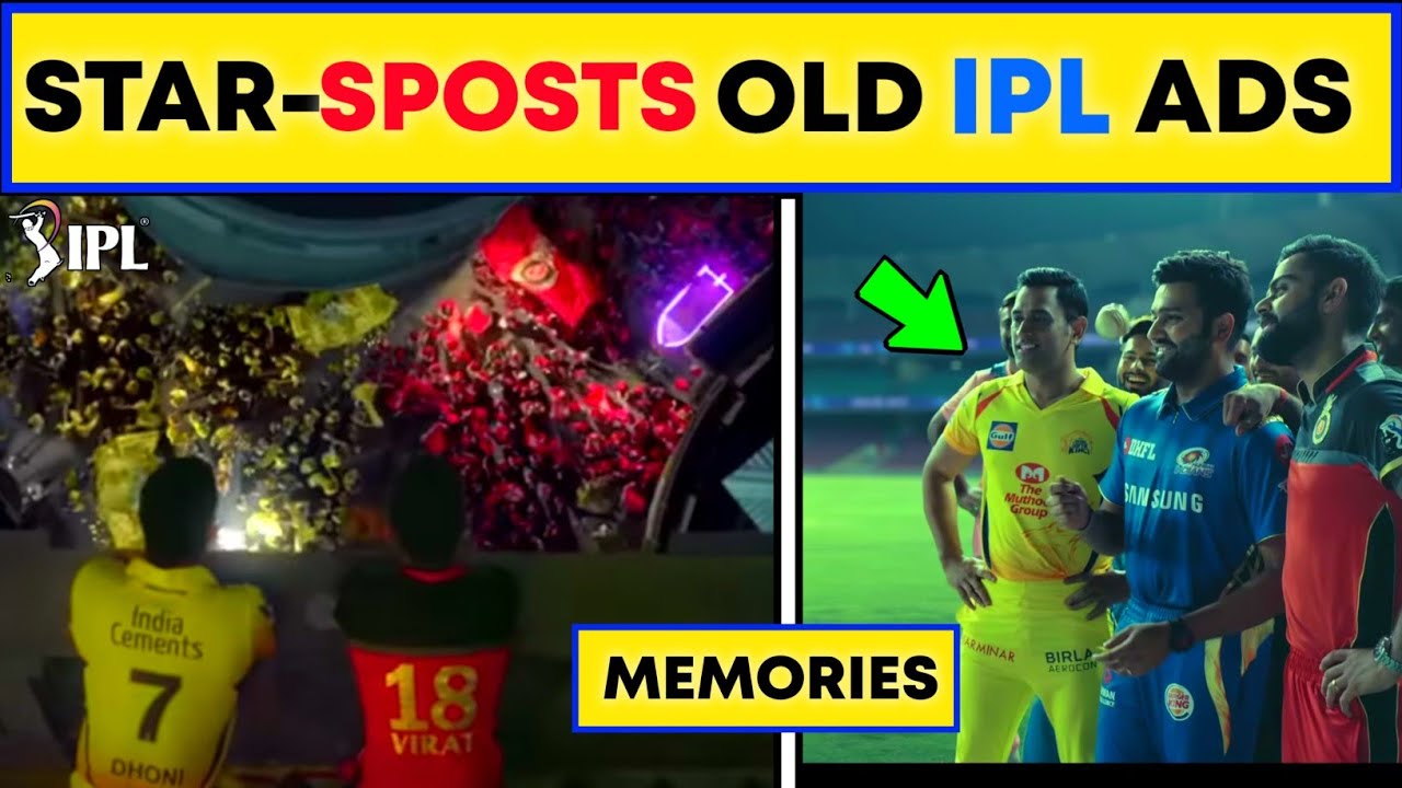 Old Star - Sports ipl Ads Memories 🥺 | Star Sports Old ipl ads | ipl ...