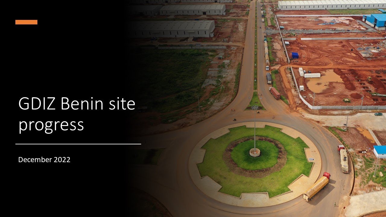 GDIZ Benin site progress - December 2022 - YouTube
