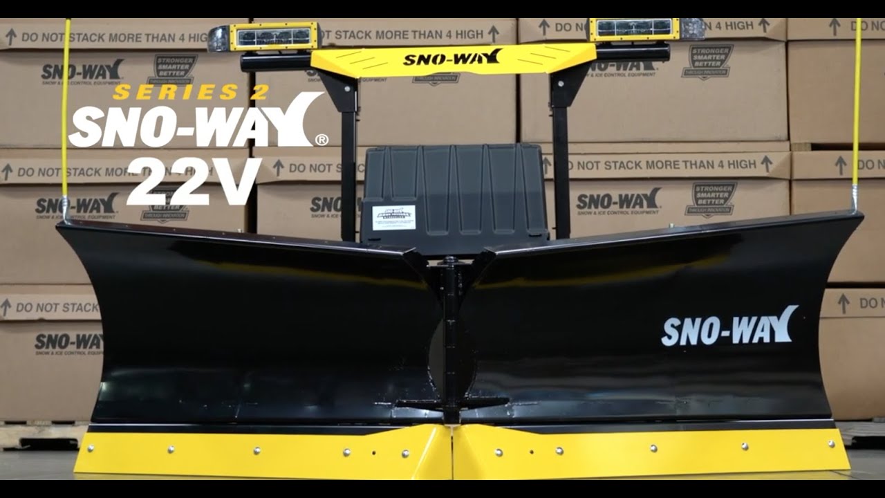 Sno-Way Flared Wing 22V Series 2 - YouTube