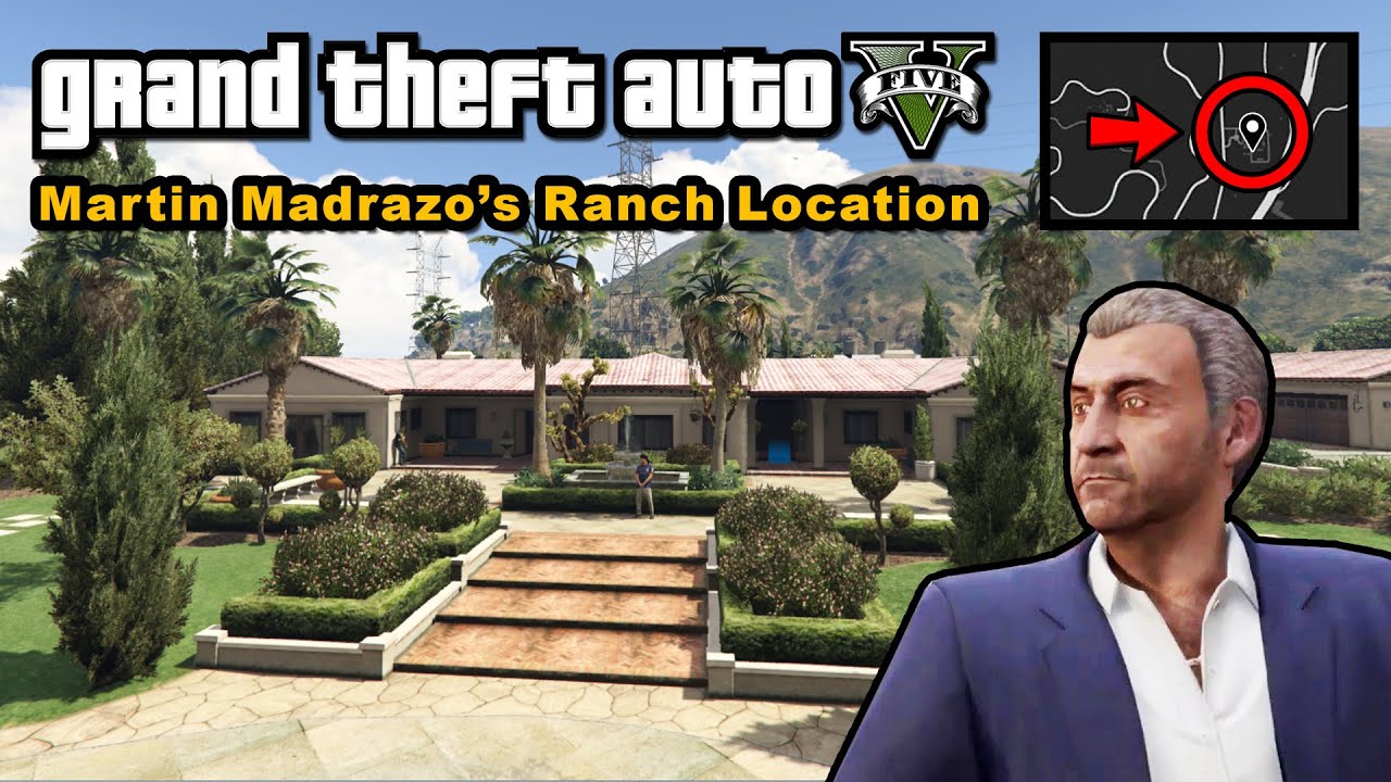 Martin Madrazo's ranch location - GTA 5 - YouTube