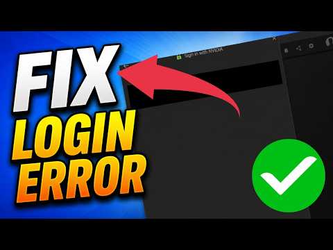 How To Fix GeForce Experience Login Issues (Black Screen Fix)