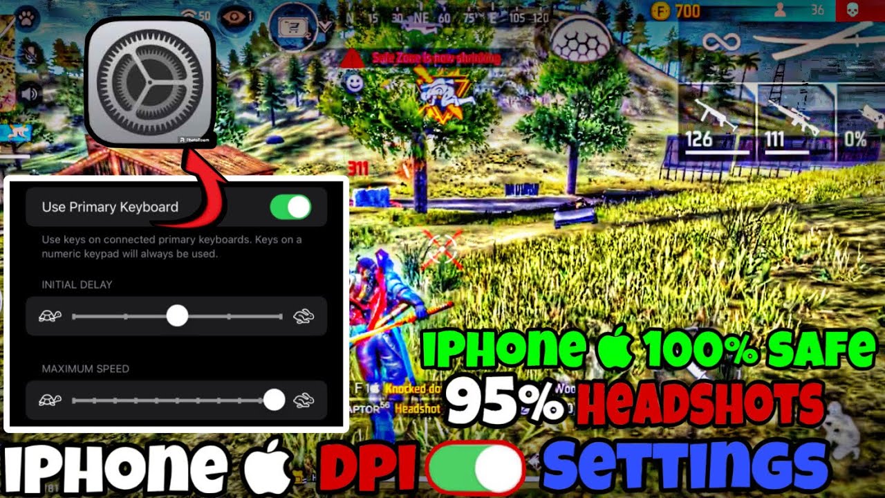 how to set iPhone dpi settings ⚙️ | iPhone dpi⚡️hud⚡️sen settings ⚙️ ...