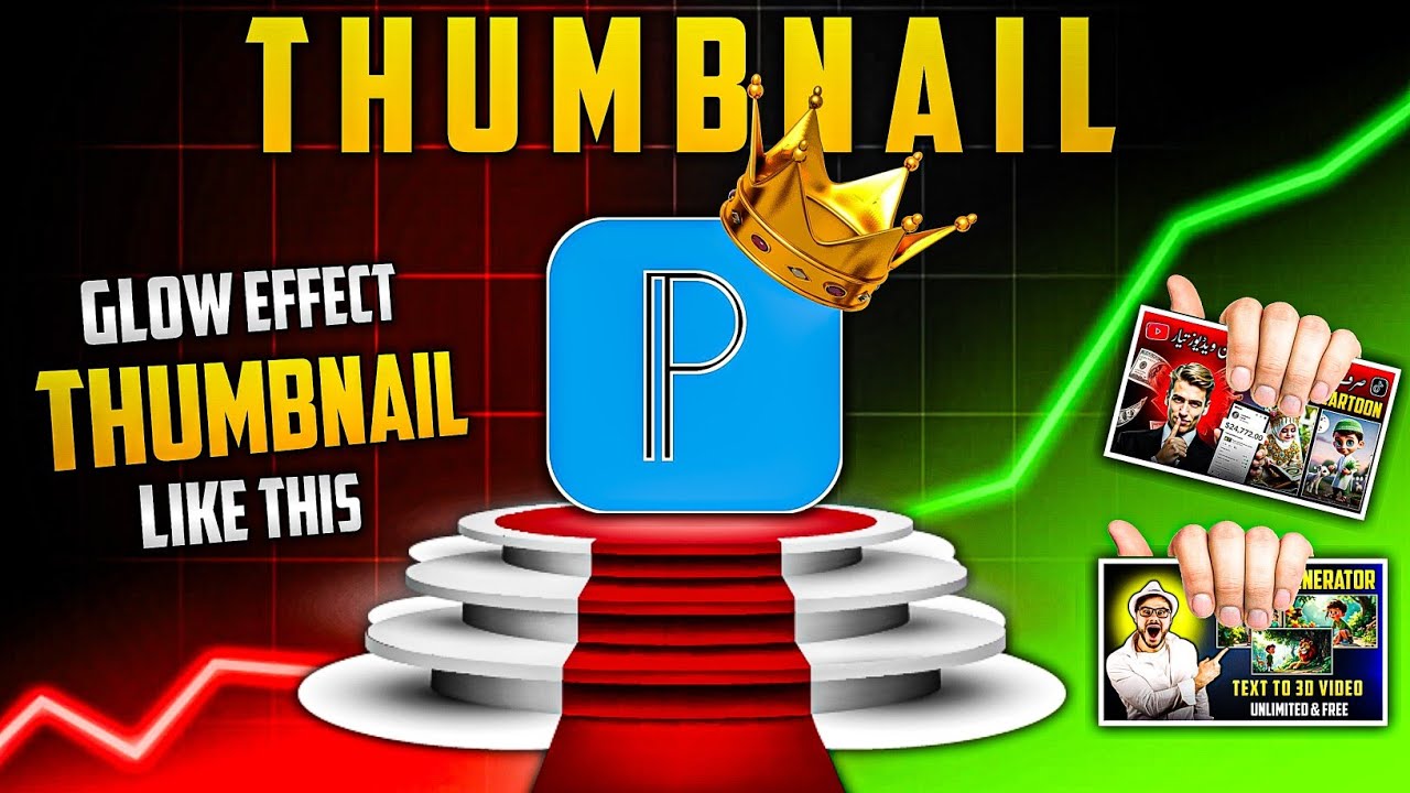 How to Make Glow Effect Thumbnail in Mobile (Pixellab) | Glow Effect ...