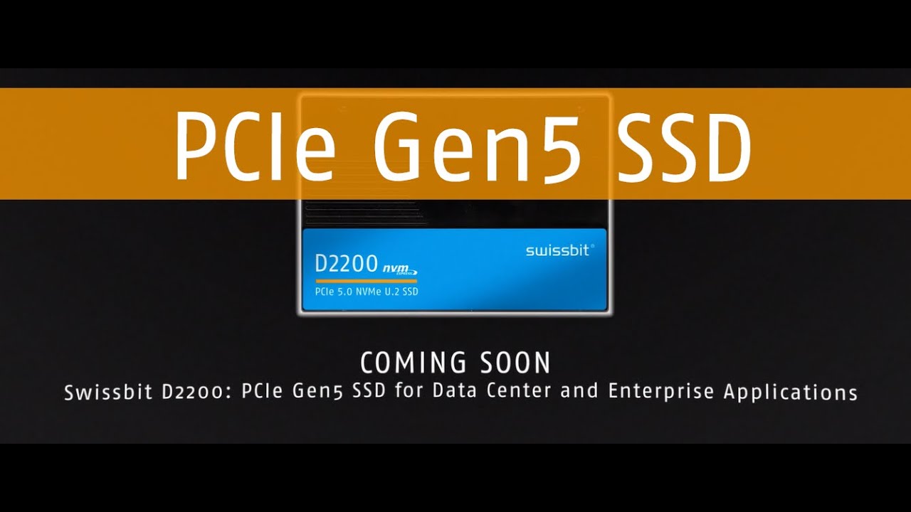 Swissbit's first PCIe Gen5 SSD: Explore the D2200 - Coming soon. - YouTube