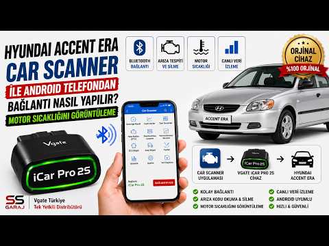 Hyundai Accent Era'da Motor Sıcaklığı Nasıl Görülür? 🔥 Vgate iCar Pro 2S ile Telefon Bağlantısı
