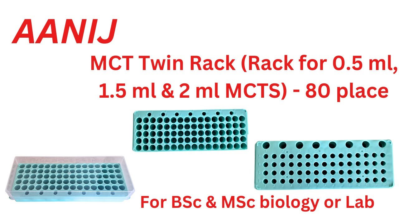 Polylab Micro Centrifuge Tube Twin Rack | Rack for 0.5 ml, 1.5 ml & 2 ...