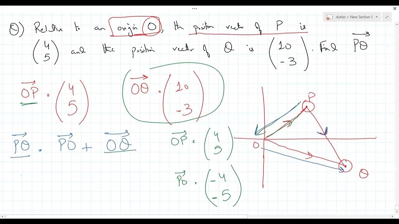 Vectors - O level / IGCSE Maths (Part 2) - YouTube
