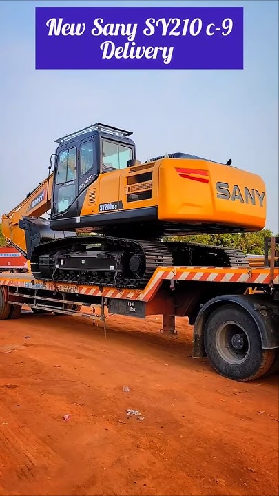New Sany SY210 c-9Delivery to site #hitachi #jcbvideo #sanysy215c - YouTube
