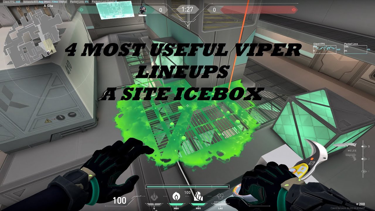 4 MOST USEFUL Viper lineups YOU MUST KNOW Icebox A Site - YouTube