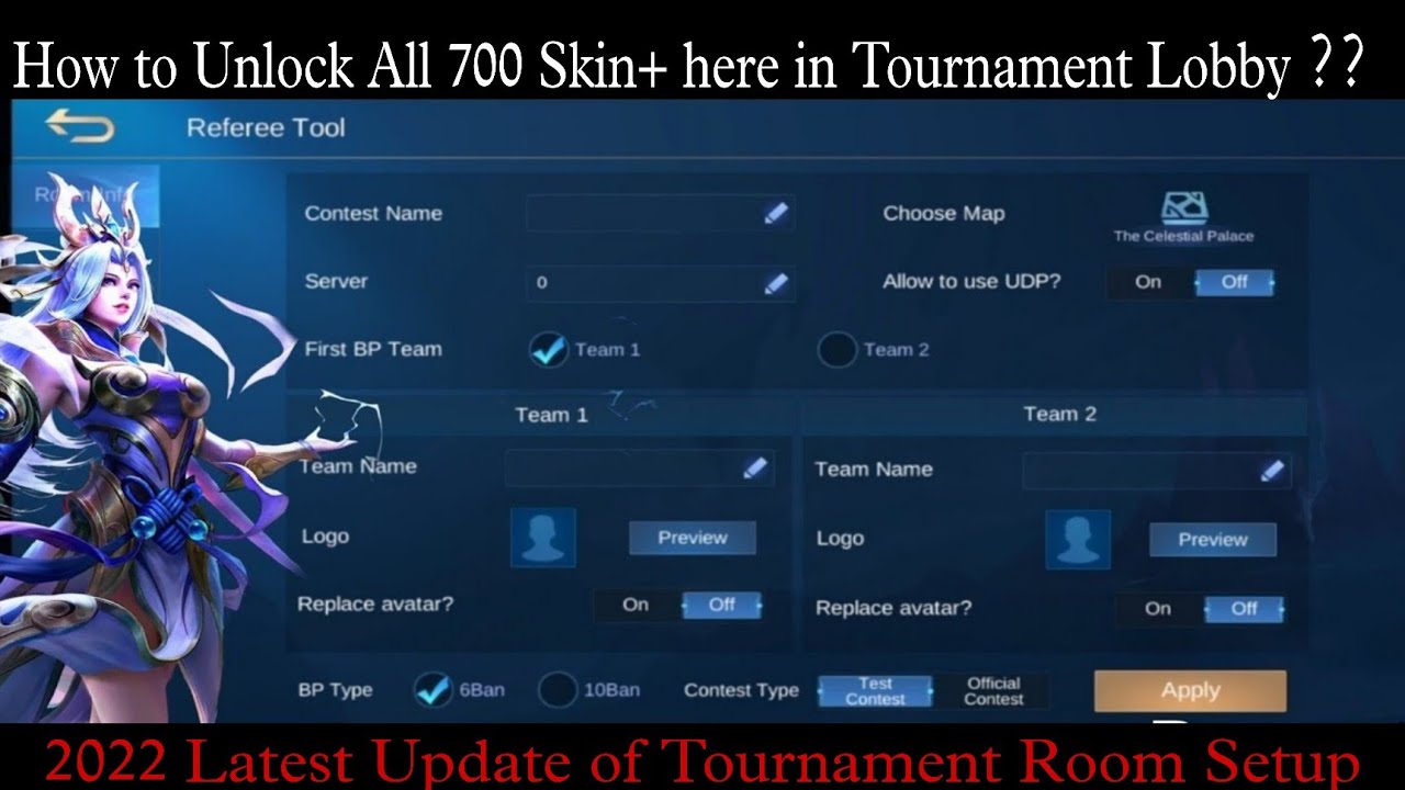 How to create tournament room in mobile legends | Get your ID verified ...