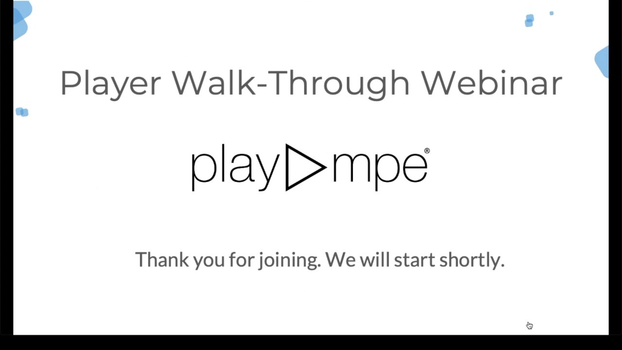 Play MPE Webinar - Player Walk-Through - YouTube