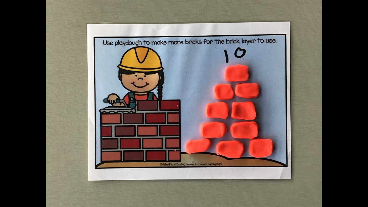 Community Helpers Playdoh Mat - YouTube