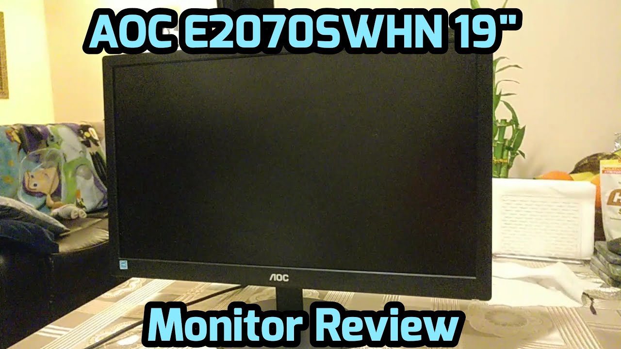 AOC E2070SWHN 19 inch Monitor Review - YouTube