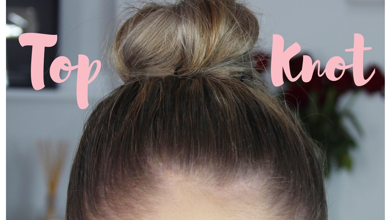 Easy Top Knot Hair Tutorial | Heidi Hamoud - YouTube