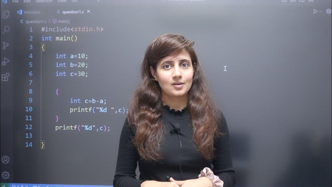 Coding Interview Question with answer | C Programming Language #1 - YouTube