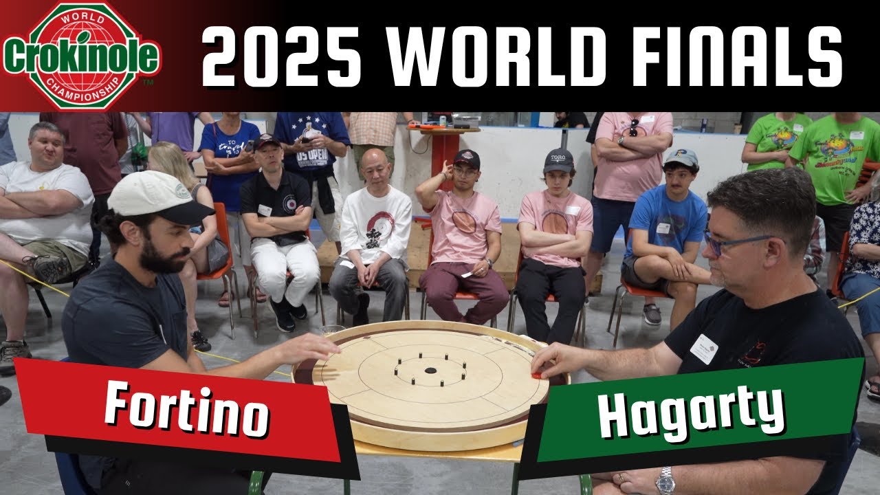 2025 World Crokinole Championship Final Fortino VS Hagarty - YouTube