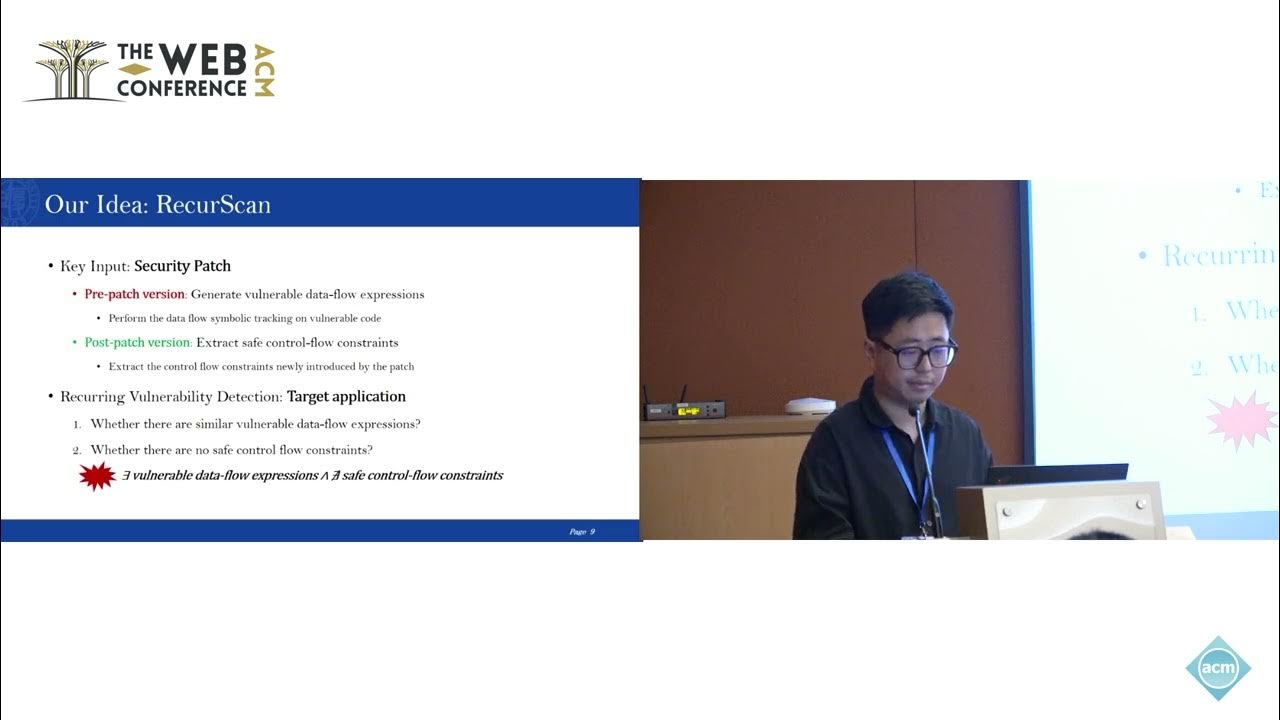 RecurScan Detecting Recurring Vulnerabilities in PHP Web Applications - YouTube