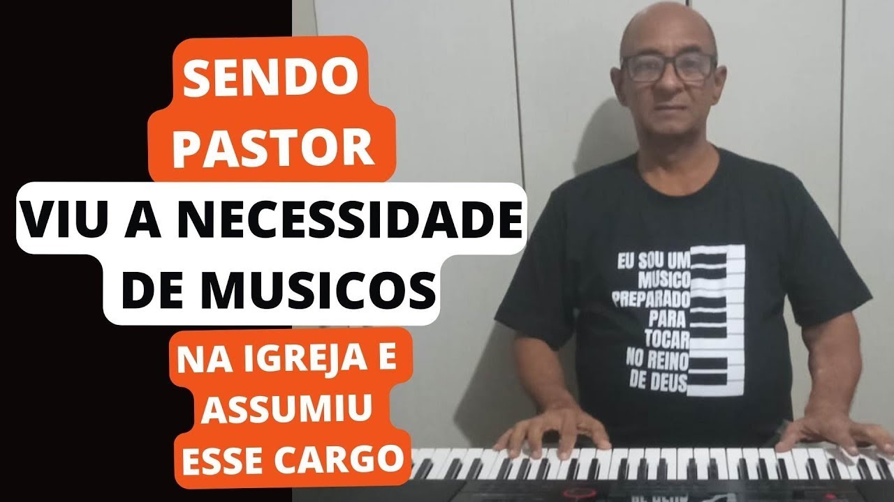 🔴 Sendo pastor ele viu a necessidade de musicos e começou tocar com ...