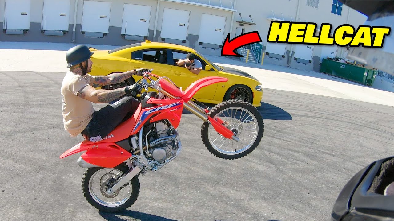 BRAAP SHOWS ME HIS NEW HELLCAT! Drifting & Wheelies - YouTube