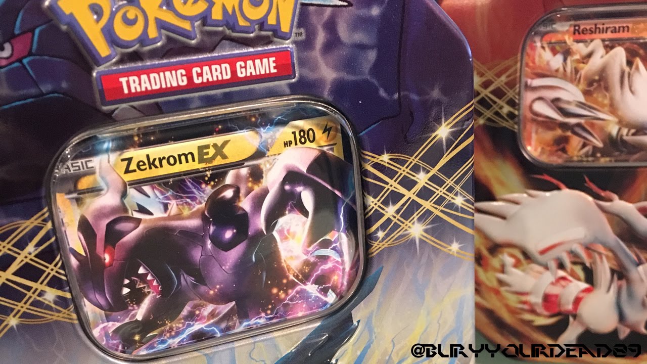 Pokemon EX Spring 2012 Collectors Tin Zekrom Opening! Incredible Pull ...