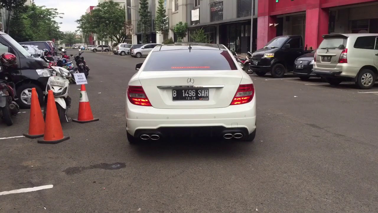 Mercedes benz C250 AMG w204 custom exhaust - YouTube