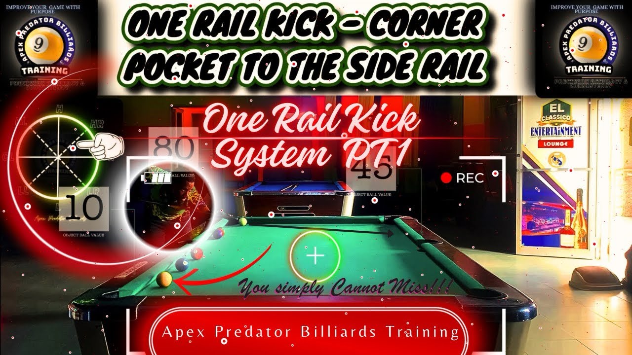 THE MOST PRECISE 1 RAIL KICK-SYSTEM IN BILLIARDS! Using MATHEMATICS to ...