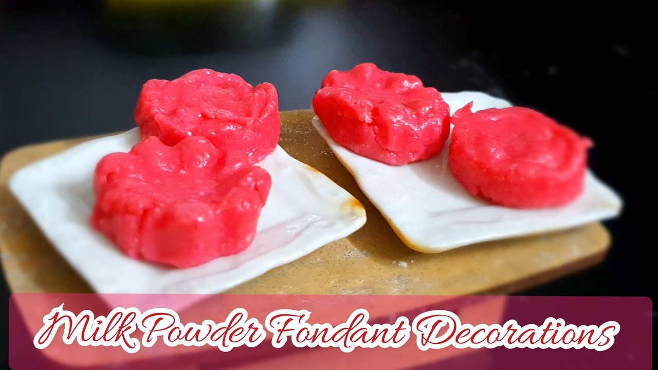 Milk Powder Fondant for Cake Decorations #recipe #miniaturecooking ...