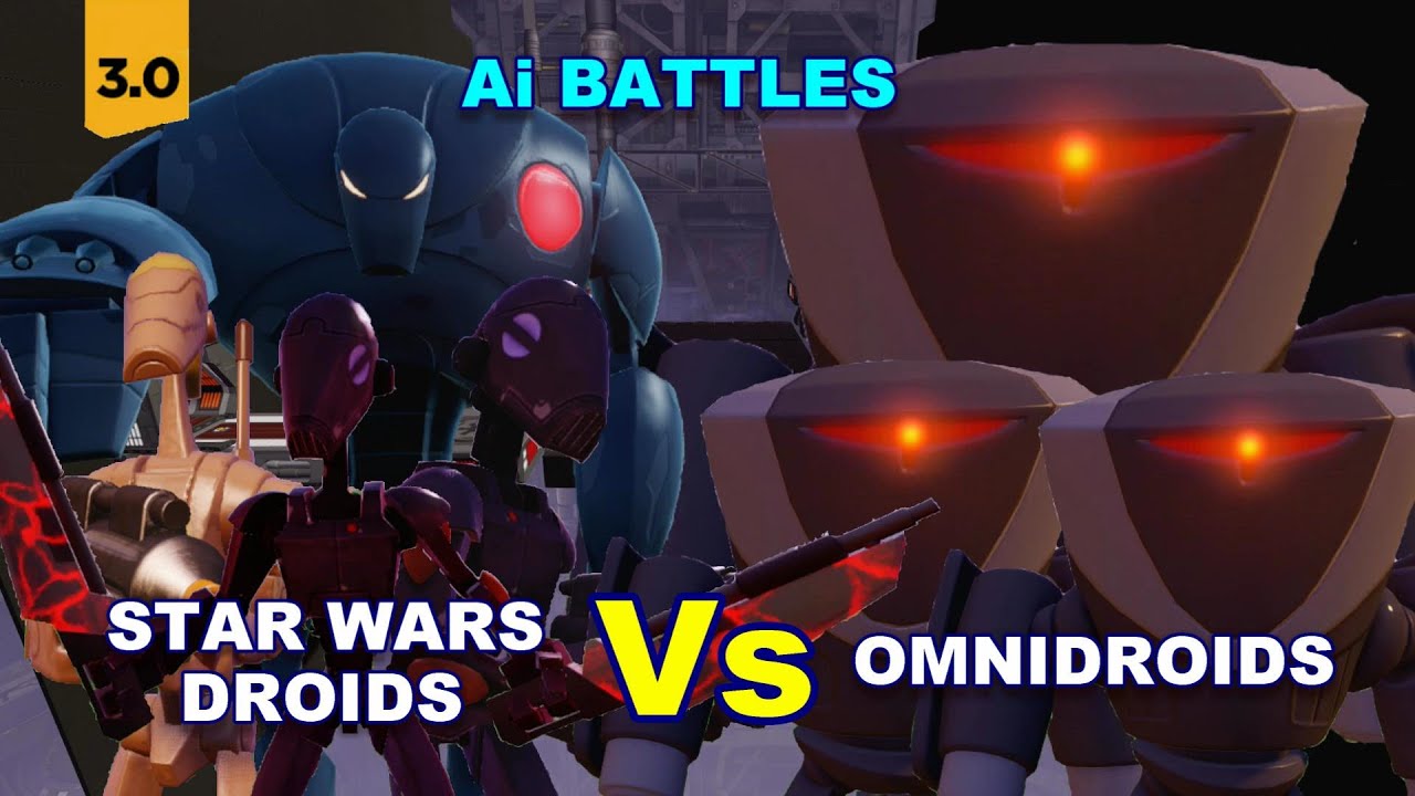Disney Infinity 3.0 Ai Battles Omnidroids v Star wars Droids - YouTube