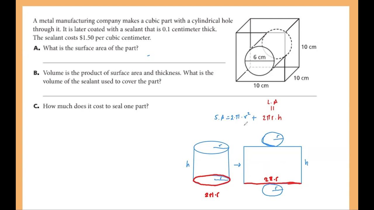 Surface Areas of Prisms and Cylinders(An Application Problem) - YouTube
