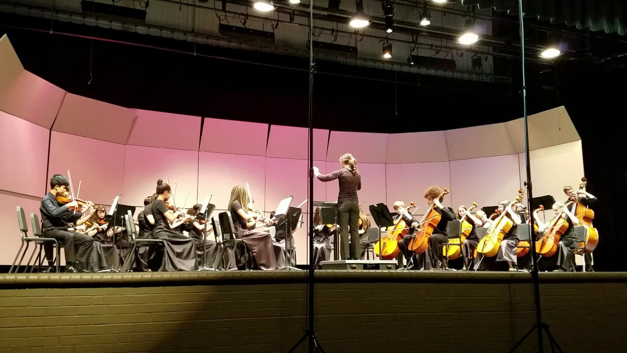 Apollo jr. High orchestra performance at West Mesquite high school 2018 ...