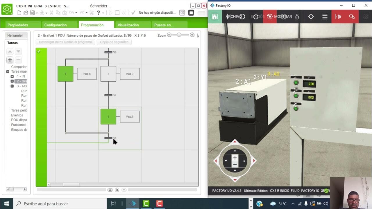 #1 PROGRAMACIÓN DE PLC EN GRAFCET FACTORY IO Y SOMACHINE - YouTube