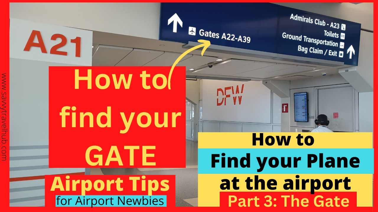 What is an Airport Gate and How do I Find my Flight Gate Plane Part 3 ...