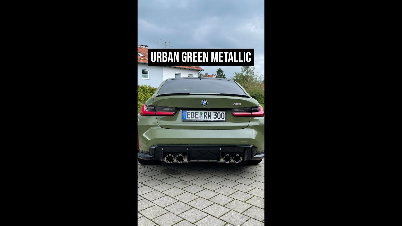 BMW M3 in the special Urban Green Metallic | 4K #shorts - YouTube