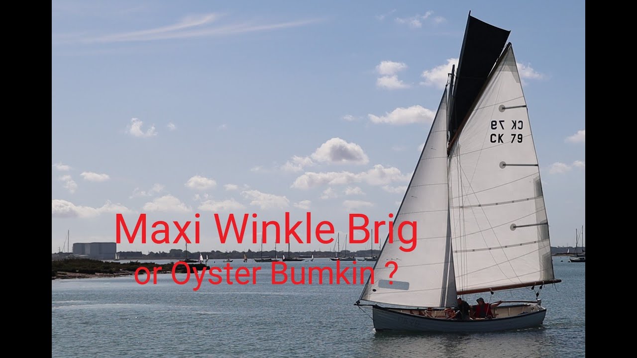 Gaff rigged Winkle Brigs race West Mersea to Tollesbury September 2019 ...
